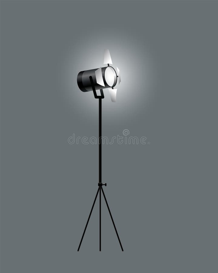 Realistic Spotlights Set. stock vector. Illustration of spot - 90917730