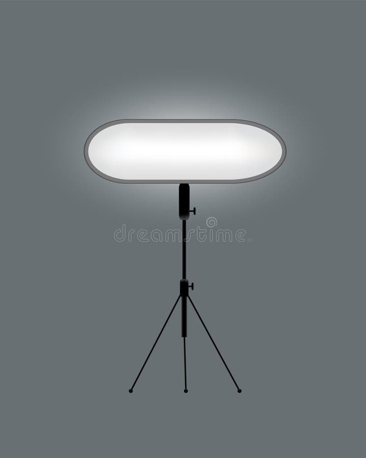 Realistic Spotlights with Gray Background for Show Contest or Interview ...