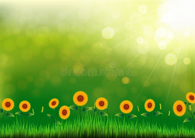 Realistic Spring Background Stock Vector - Illustration of beautiful ...