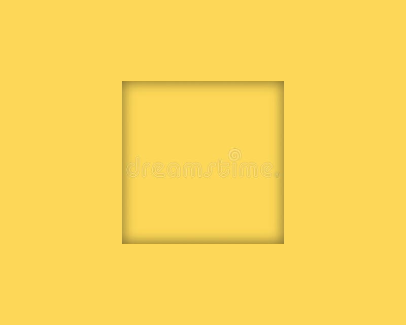Realistic Square Empty Picture Frame. Blank Colour Picture Frame Mockup ...