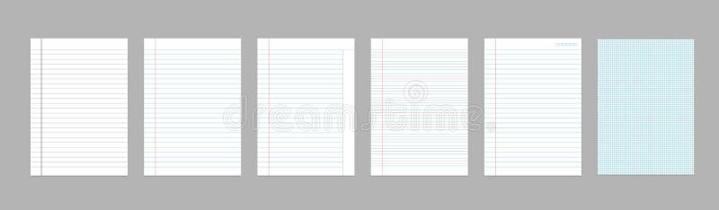 Square Lined Paper Blank Sheets Stock Illustrations – 309 Square Lined ...
