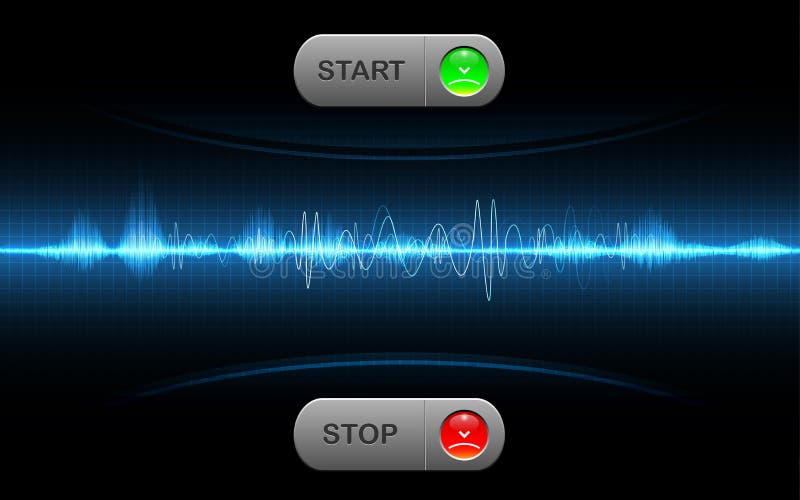 Button sound stock illustration. Illustration of abstract - 23010311