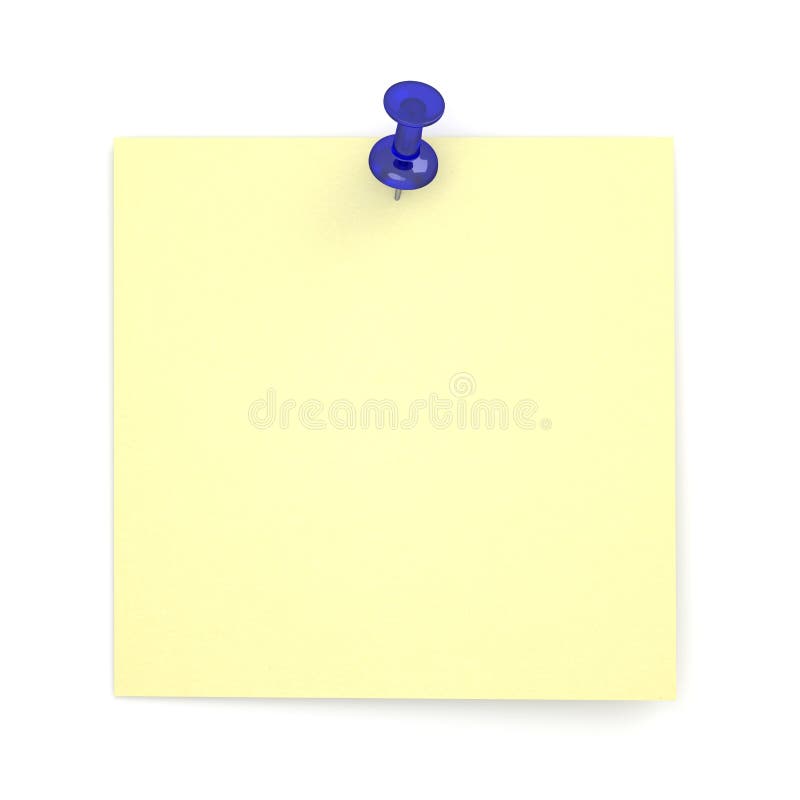 Realistic Sticky Note stock photo. Image of fastening - 32615358