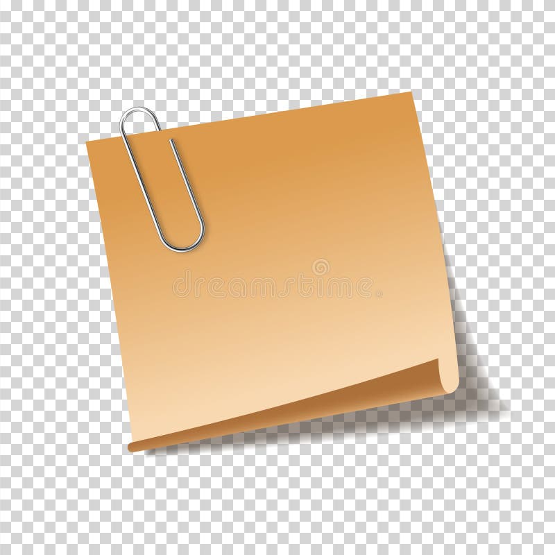 Realistic Sticky Note Sheet. Blank Lined Paper. Vector Illustration ...