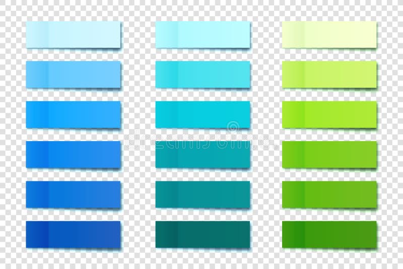 Realistic Sticky Notes Collection. Post Note Stickers. Colorful Sticky ...