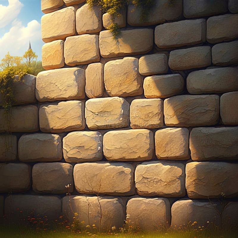 A Large Rock Blocks the Clear Flow of the River Stock Image - Image of ...