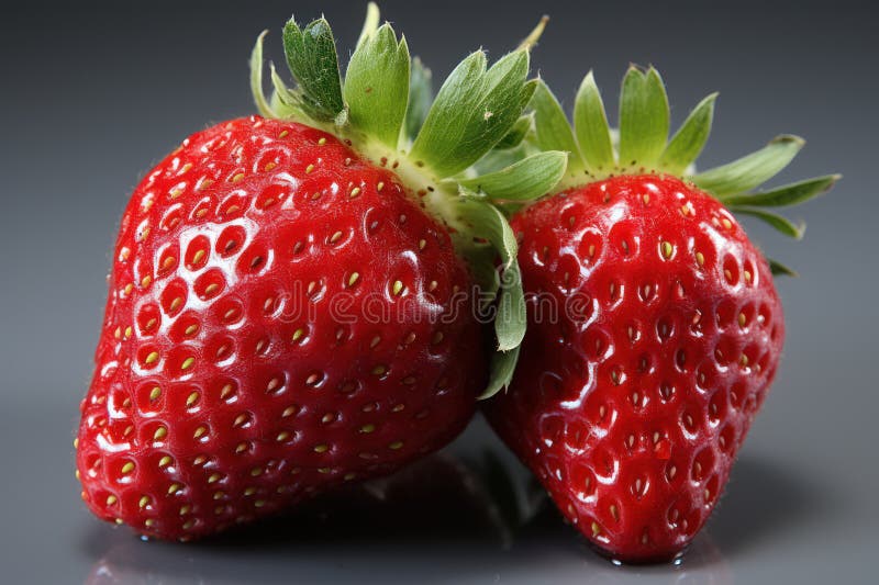 Realistic Strawberry: Vibrant Composition on a Marvelous Background ...