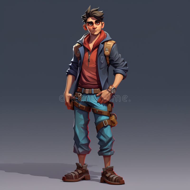 Realistic yet Stylized Animated Character Illustration for Video Game ...