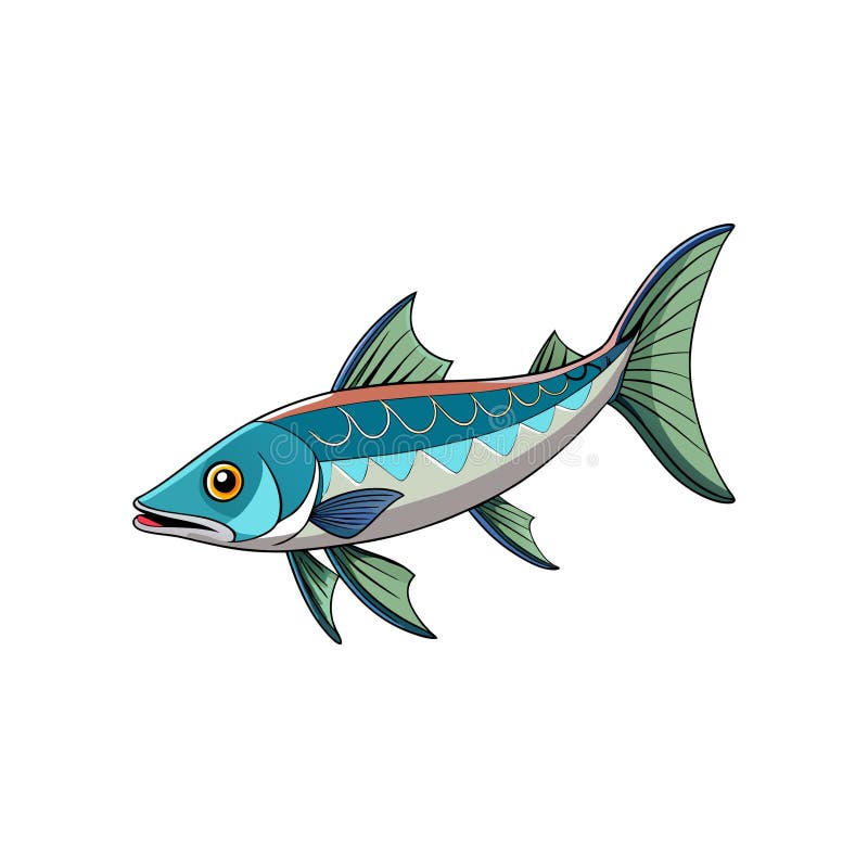 Realistic Sucker Fish Depiction in Colorful Habitat Stock Image ...