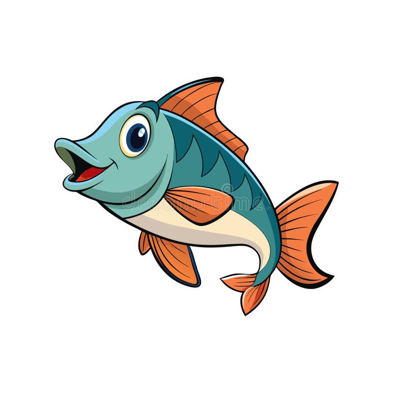 Realistic Sucker Fish Depiction in Colorful Habitat Stock Image ...