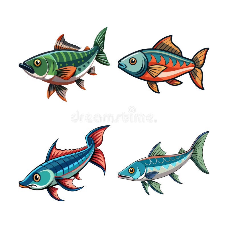 Realistic Sucker Fish Illustration with Unique Characteristics Stock ...