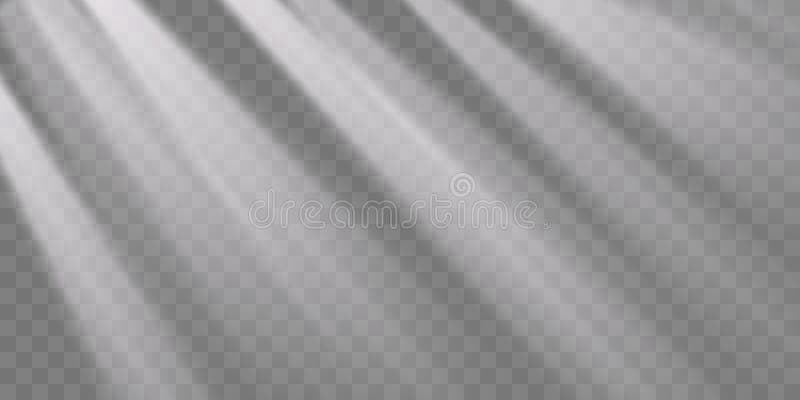 Realistic Sun Light Rays with Soft Shadows on Transparent Background ...