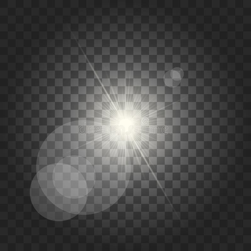 Realistic Sun Vector Illustration with Light Effects Stock Vector ...
