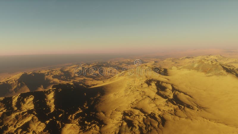 Realistic Surface of an Alien Planet, View from the Surface of an Exo ...