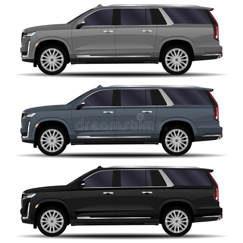 Realistic SUV car. stock vector. Illustration of motor - 215457314