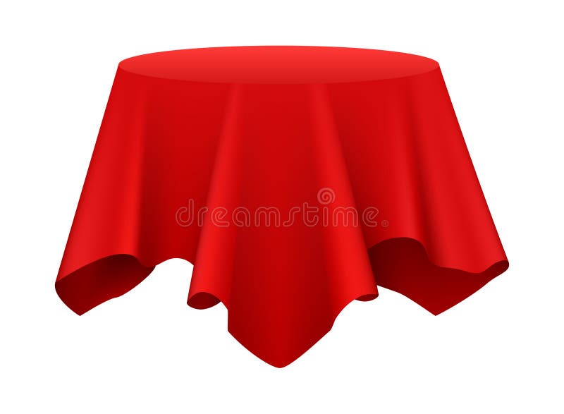 Realistic Tablecloth Illustration Stock Illustration - Illustration of ...