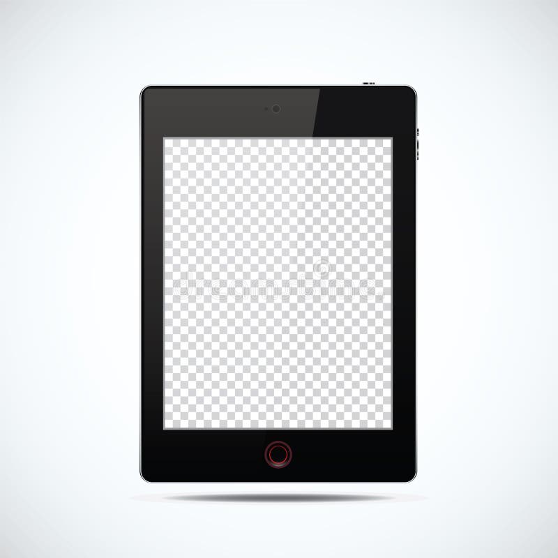 White Ipad Transparent Background