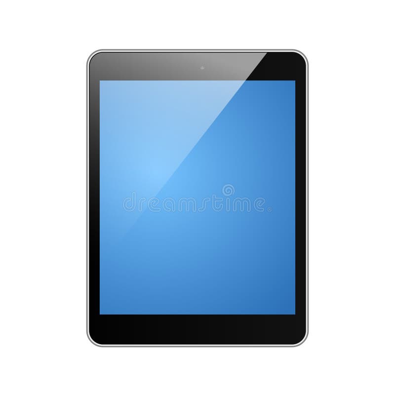 Tablet Realistic Transparent Set Stock Vector - Illustration of modern ...