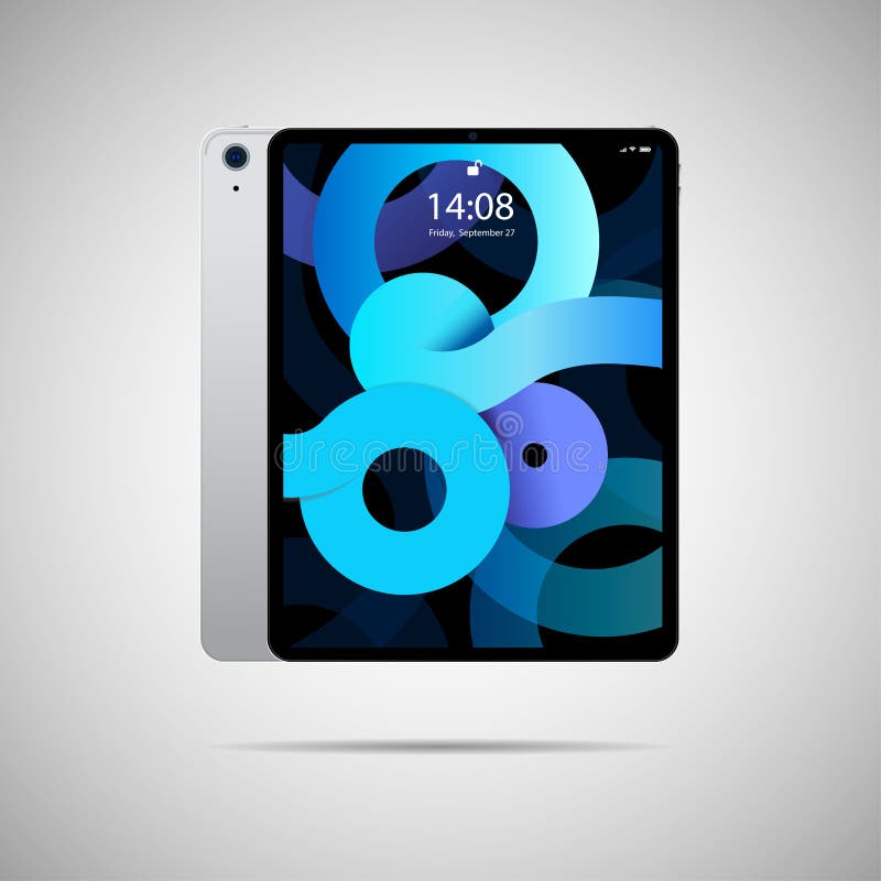 Tablet Back Side View Stock Illustrations – 127 Tablet Back Side View ...