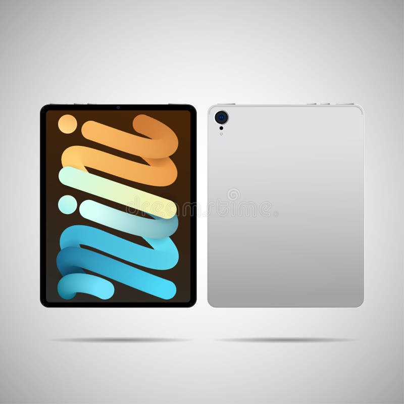 Tablet Back Side View Stock Illustrations – 127 Tablet Back Side View ...