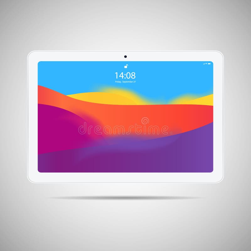 Tablet Back Side View Stock Illustrations – 127 Tablet Back Side View ...