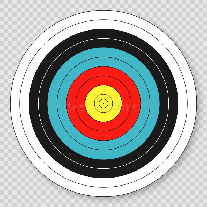 Realistic Target, 3D Illustration Stock Illustration - Illustration of ...