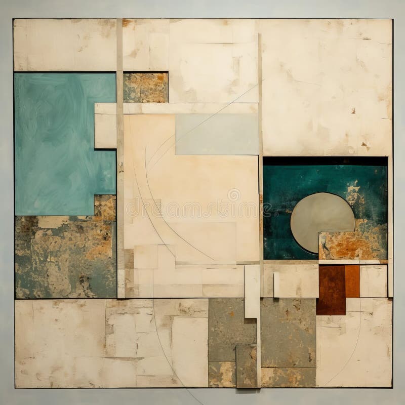 Realistic Teal and Beige Collage Background Textures Designs Stock ...