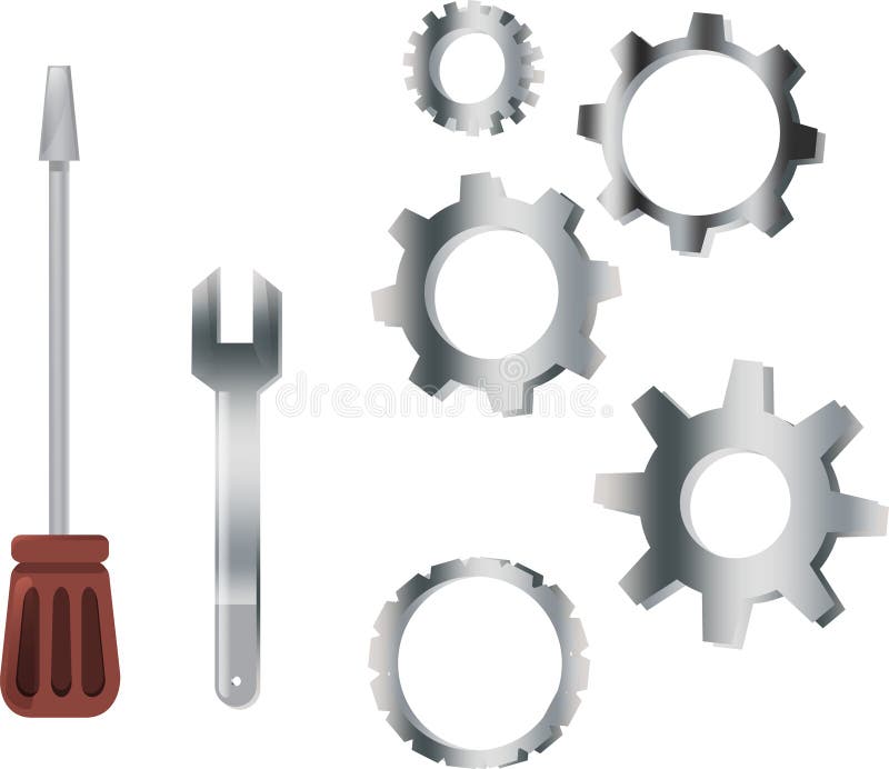 Realistic technical tools stock illustration. Illustration of element ...