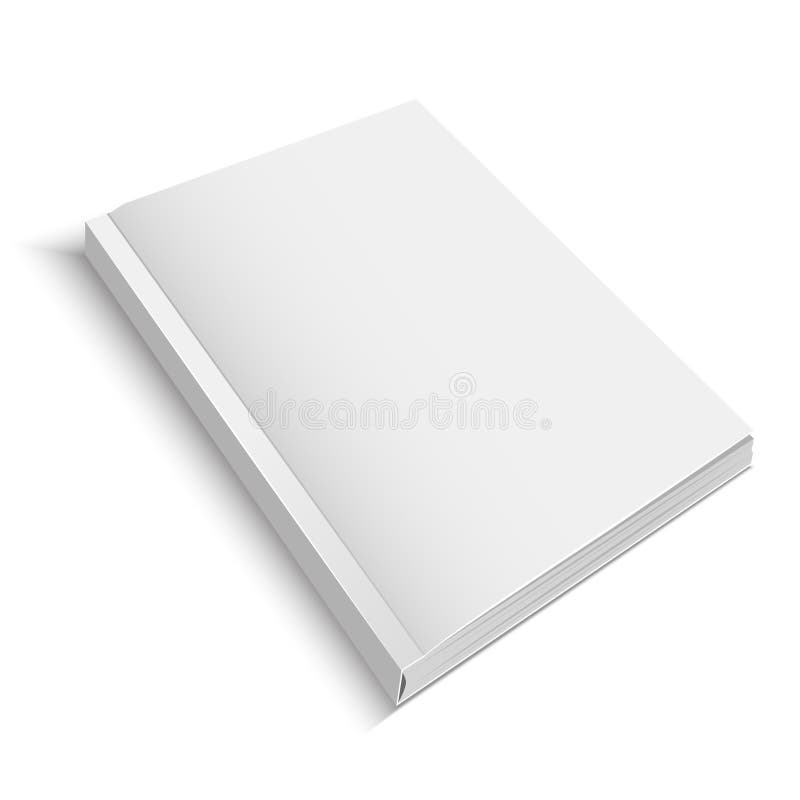 Realistic Template Blank White Journal or Magazine. Vector Stock Vector ...