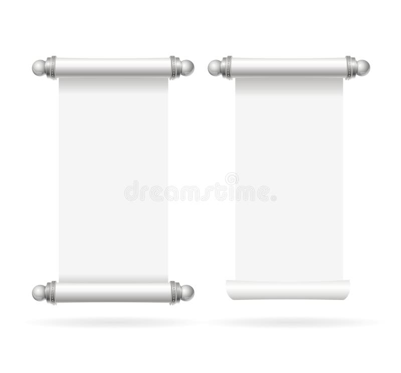White Paper Scroll stock illustration. Illustration of paper - 6121405
