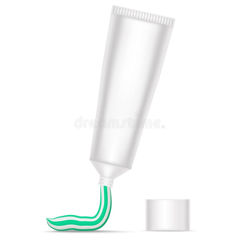 Realistic Template Blank Whitening Toothpaste. Vector Stock Vector ...
