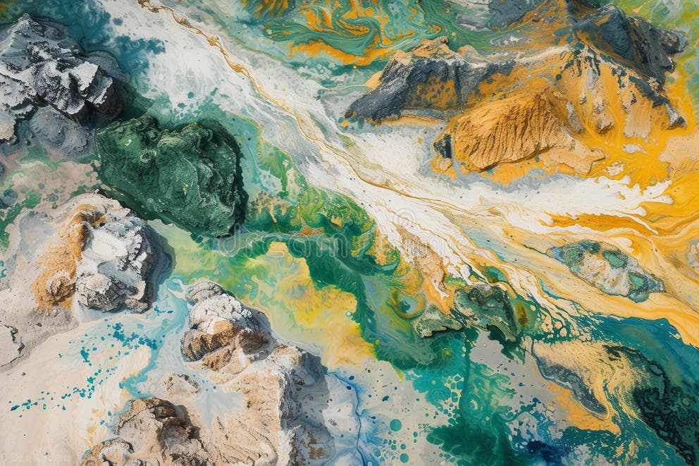 Realistic Texture of Mineral Rocks Stock Illustration - Illustration of ...