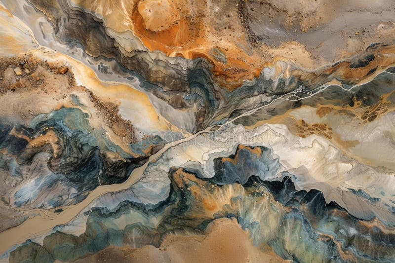 Realistic Texture of Mineral Rocks Stock Illustration - Illustration of ...