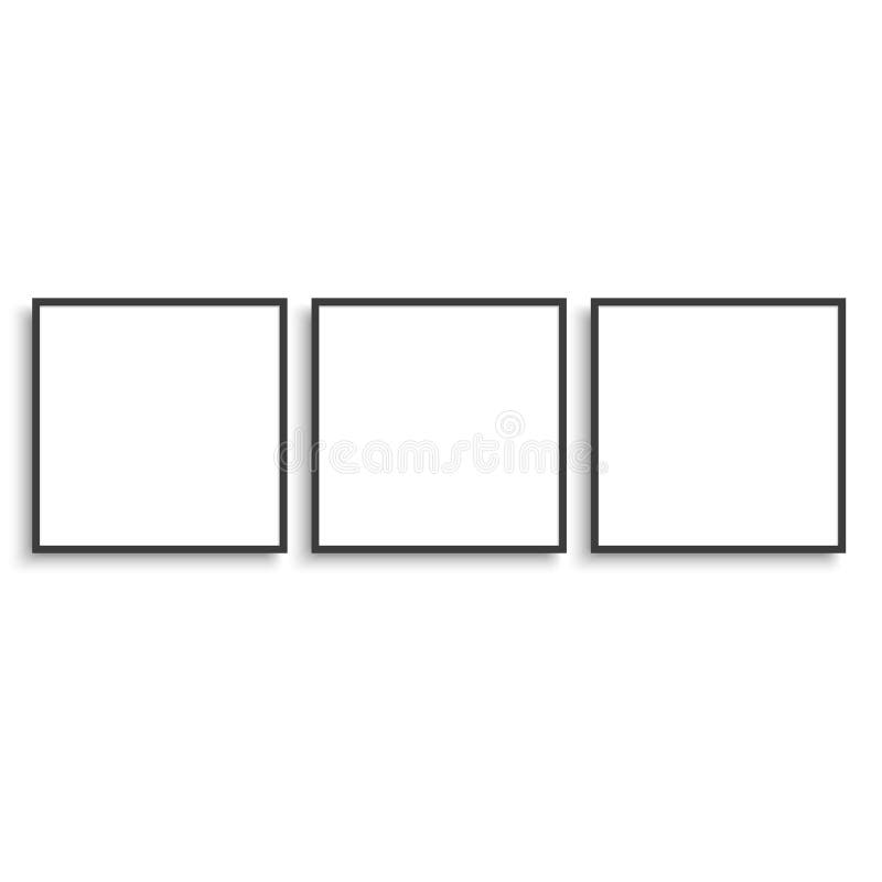 Realistic Thin Photo Frame with Soft Shadow. Vector Stock Vector ...