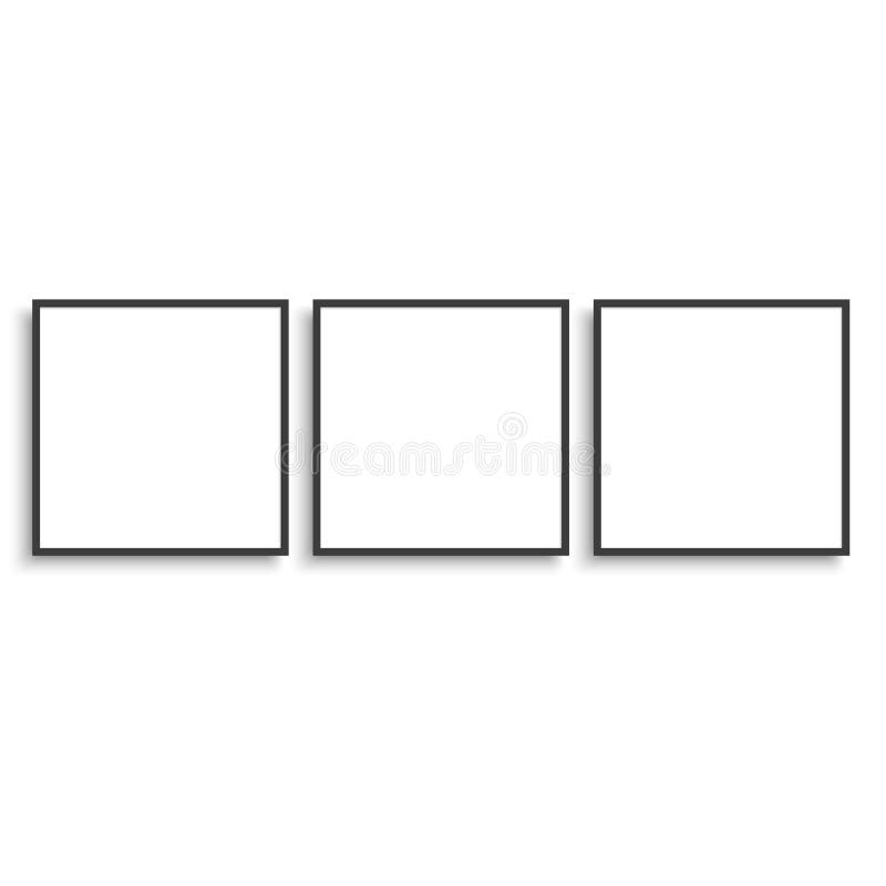 Realistic Thin Photo Frame with Soft Shadow. Vector Stock Vector ...