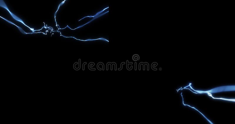 Realistic Thunder Use Black Background Stock Illustration ...