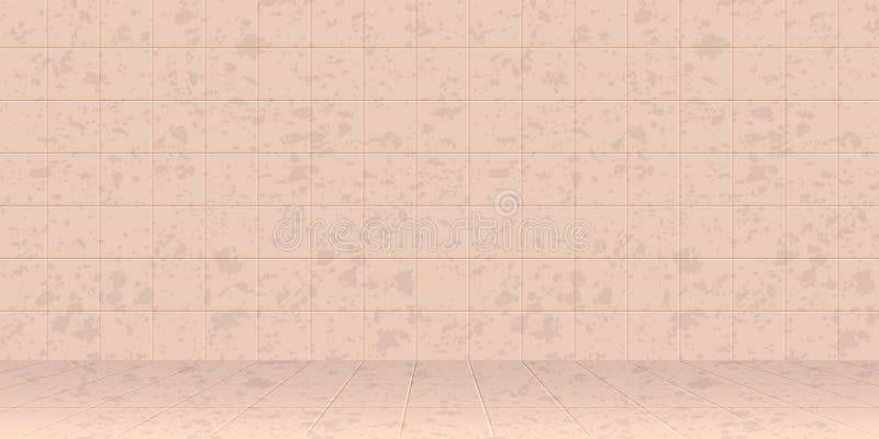 Realistic Tile Wall, Empty Stage, Background for Your Design Stock ...