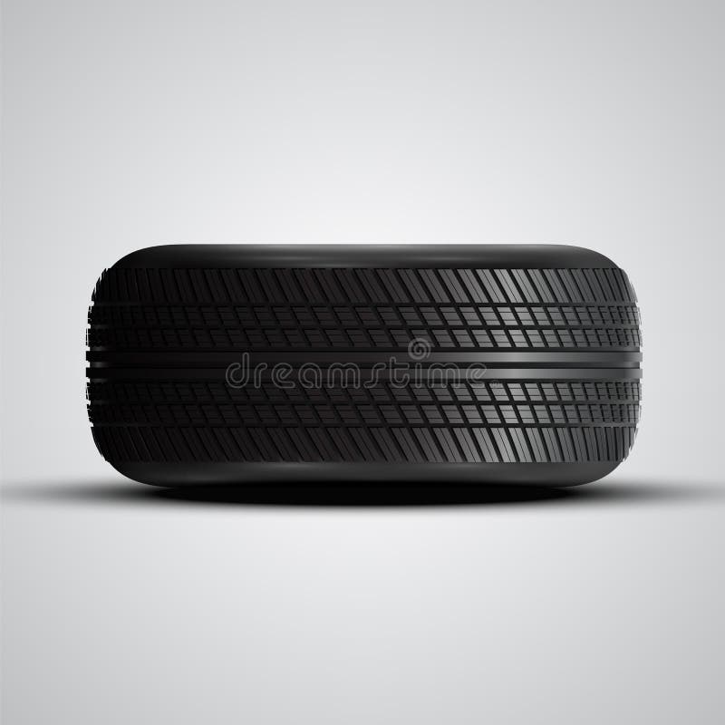 Realistic Tires, Vector Illustration Stock Vector - Illustration of ...