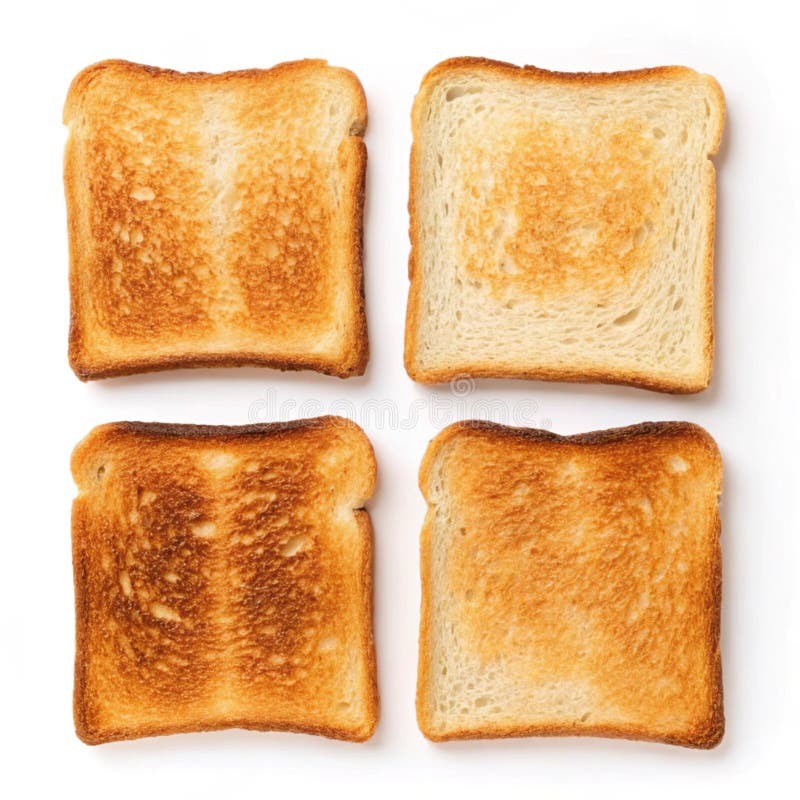 Realistic Toast Slices stock illustration. Illustration of slices ...