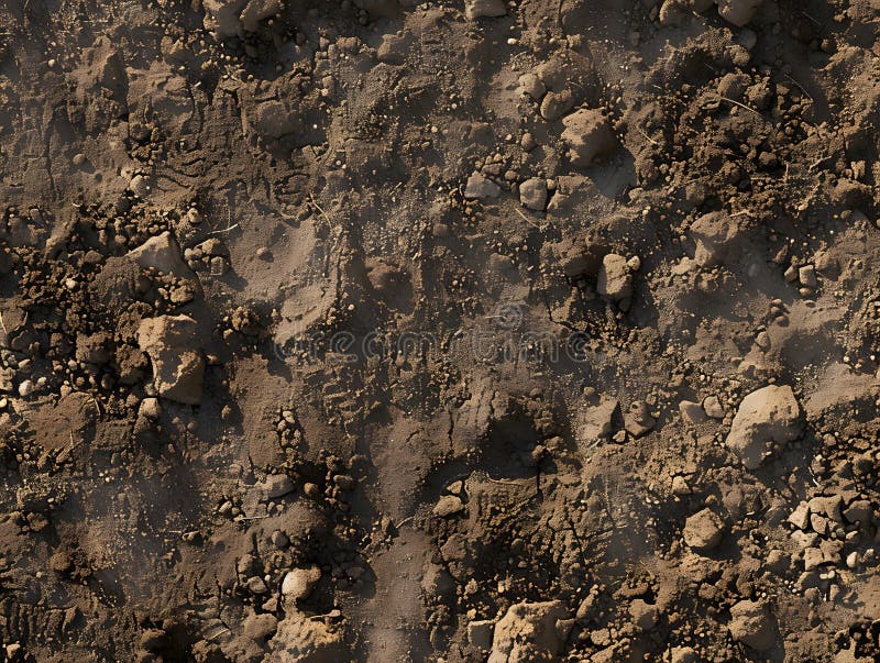Realistic Top View Dirt Ground Texture Stock Illustration ...