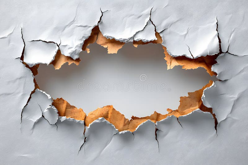 Torn Paper Texture with Cracked Edges for Creative Design Background ...