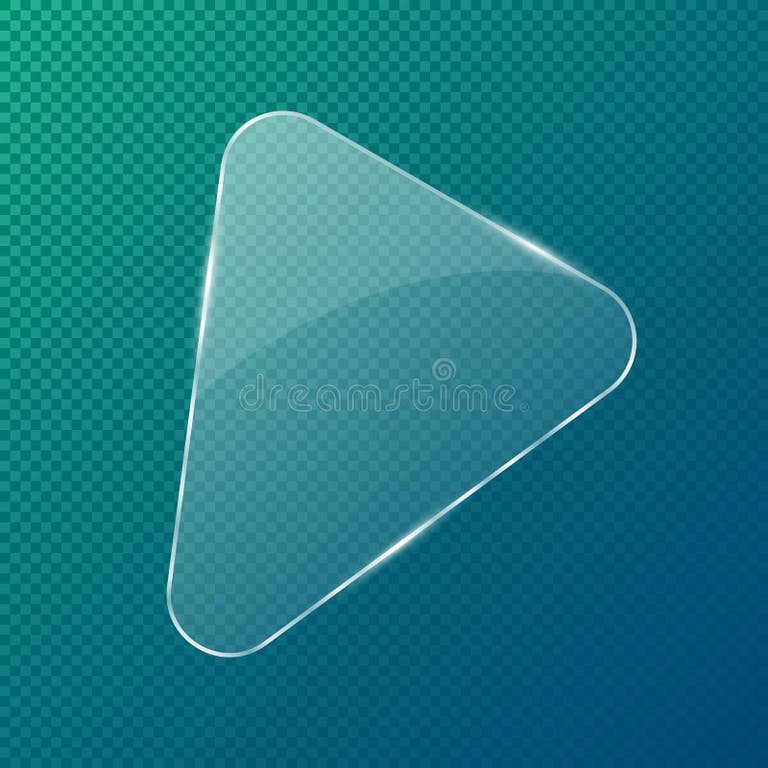 Realistic Transparent Glass on a Transparent, Blue Background ...