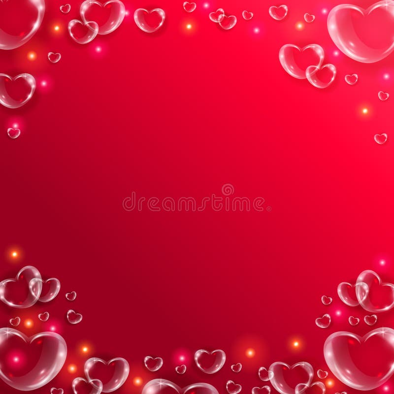 Realistic Transparent Hearts Glass Effect Background. Glossy Soap ... Realistic Transparent Hearts Glass Effect Background. Glossy Soap ...