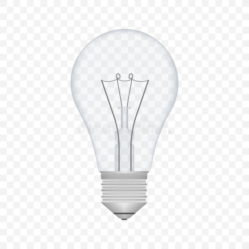 Realistic Transparent Light Bulb. Lamp, Incandescent Bulb. Vector Stock ... Realistic Transparent Light Bulb. Lamp, Incandescent Bulb. Vector Stock ...