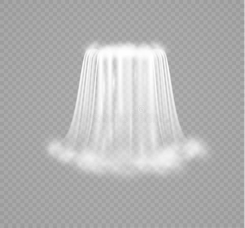 Realistic Transparent, Nature, Stream of Waterfall with Clear Water and ...