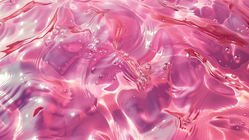 Realistic Transparent Pink Water Texture, Abstract Background ...