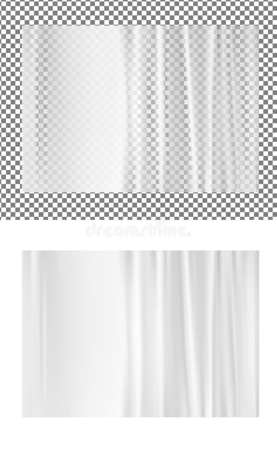 Realistic Transparent Plastic Wrapper Stock Vector - Illustration of ...