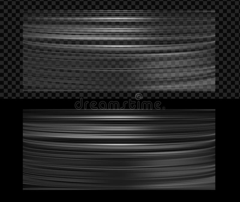 Realistic Transparent Plastic Wrapper Texture Stock Vector ...