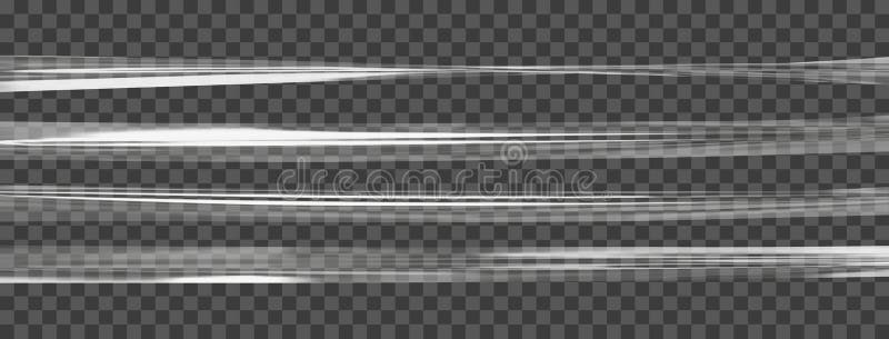 Realistic Transparent Twisted and Wrinkled Tape. Vector Ribbon Mockup ...