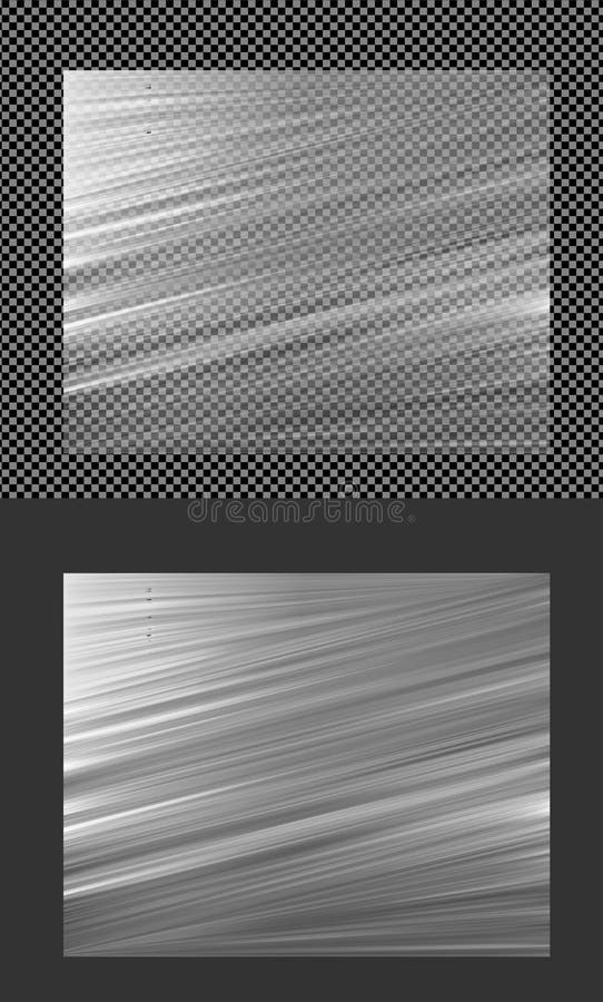 Realistic Transparent Vector Plastic Wrapper Stock Vector ...